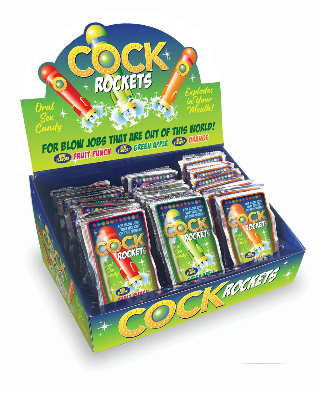 SALE: Little Genie, Cock Rockets 36PC Tropical Display - Oral Candy | 6 Exciting Flavors, $99.99 ...